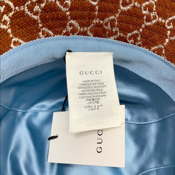 Gucci | Accessories | Gucci New With Tags Gg Logo Monogrammed Brown ...